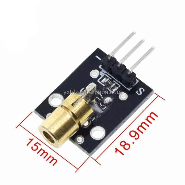 YIXINTAI 650nm Laser sensor Module 6mm 5V 5mW Red Laser Dot Diode ...