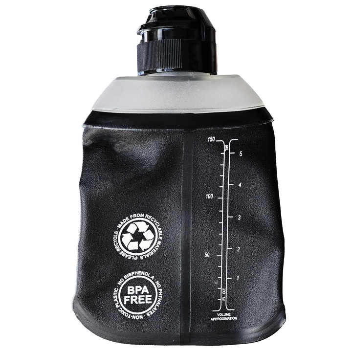 150ML 250ML 500ML Soft TPU Flask Black Gel Flask Flip Cap Soft Flask ...