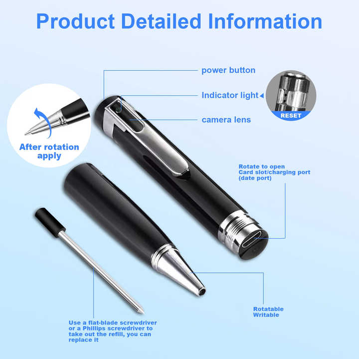 F2 Voice Recorder Pen - 32GB Professional Audio Recording