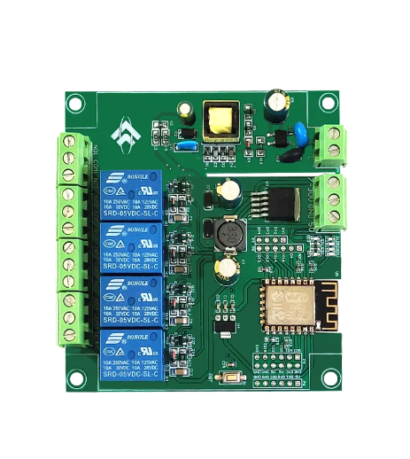 ESP8266 WIF 4CH Relay Module ESP-12F Development Board DC 5V 7-28V 30A ...