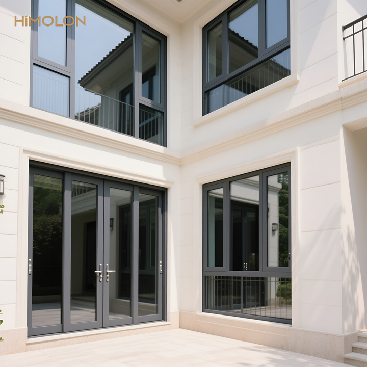 HIMOLON Australian Standard Double Glazed Awning Window AS2047 Chain Winder Aluminum Sliding ...