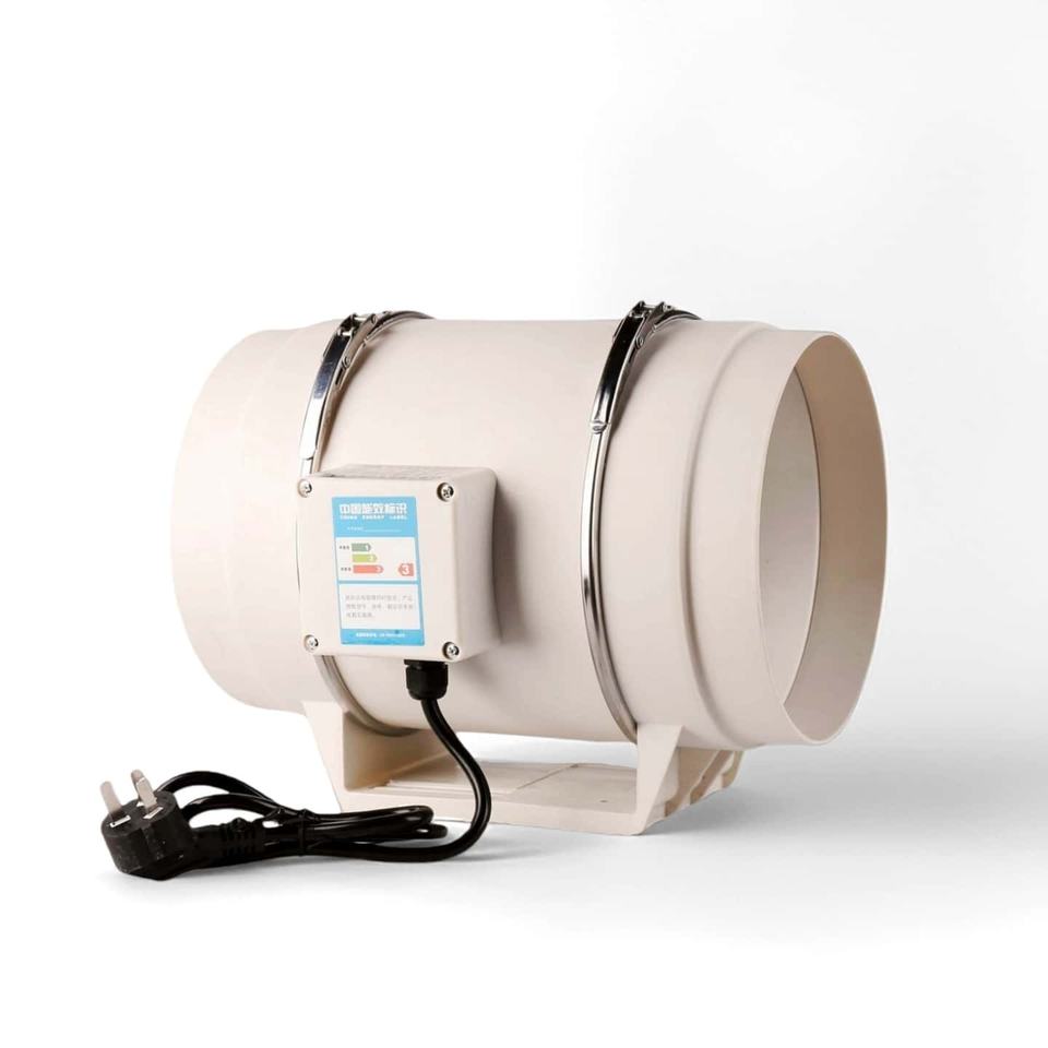 8" Inch Electric OEM In-line Duct Fan for Exhaust/Intake Hydroponic ...