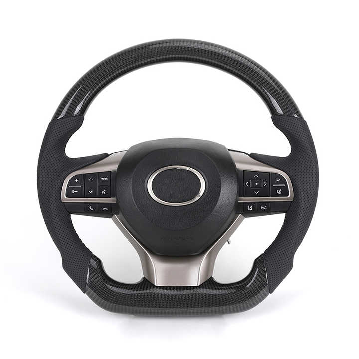Custom Volant Leather Carbon Fiber Steering Wheel for Toyota