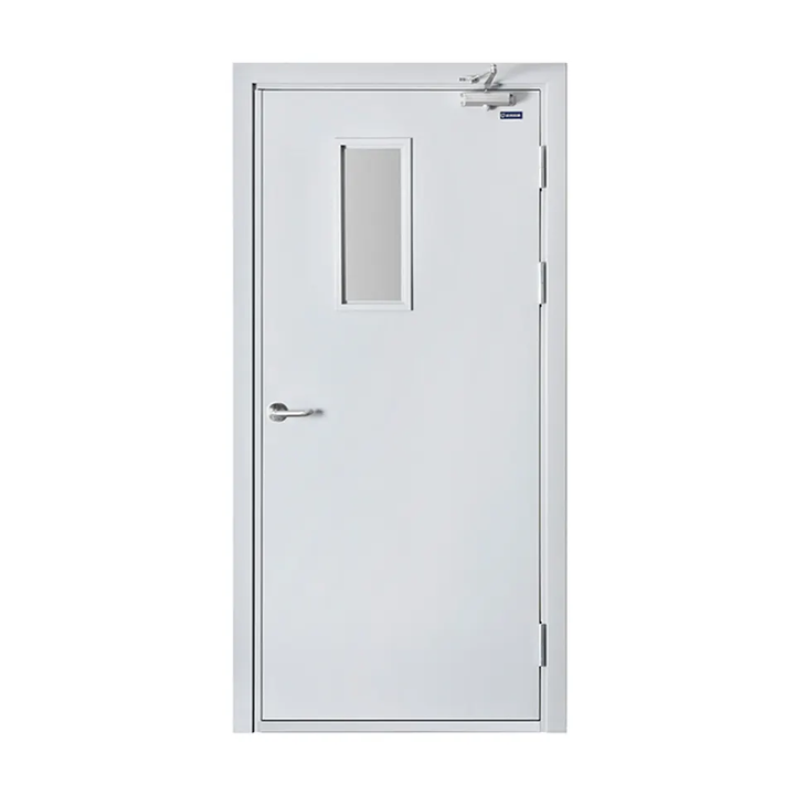 Fire Evacuation Door 0.8mm Galvanized Steel Thickness Fireproof Door Steel Modern Design Fire ...