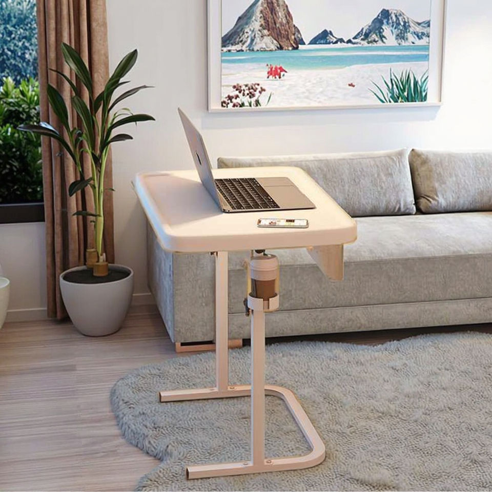 Modern Style Plastic Movable Bedside Table Extendable Laptop Table ...