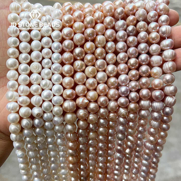 Wholesale Freshwater Pearls Natural Pearl Beads with Heavy Lines for ...
