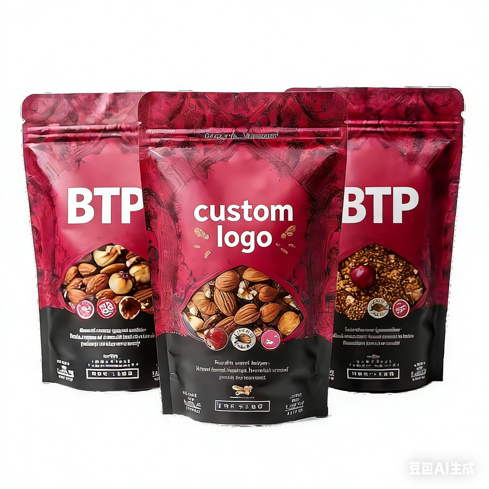 MOQ 100pcs Custom Printed Food Packaging Bags Plastic Stand up ...