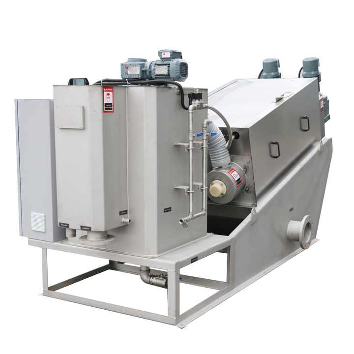 Pig Manure Sludge Dewatering Machine Screw Filter Press for Water ...
