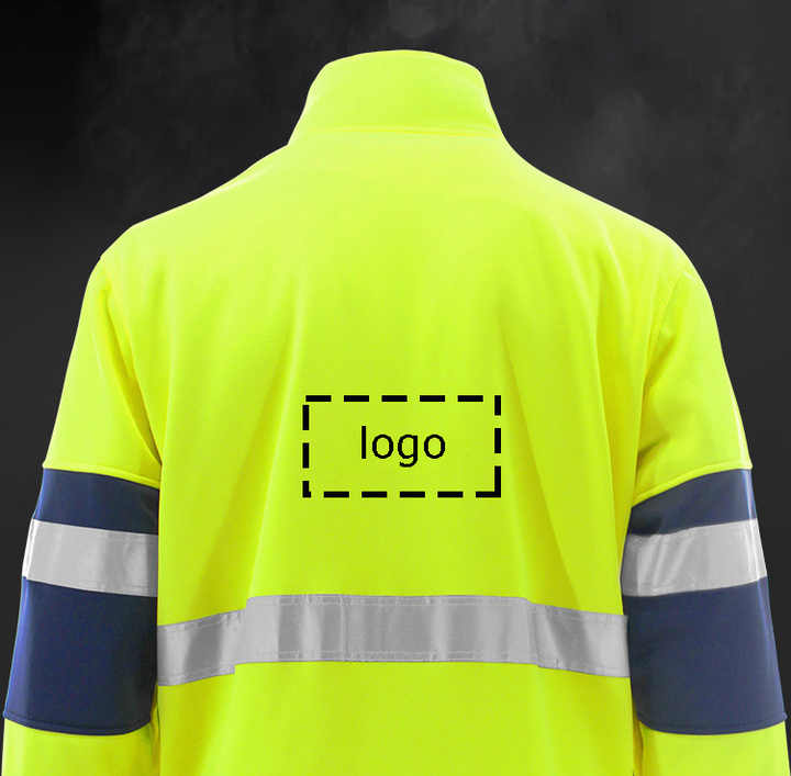 Hi Vis Safety Reflective Jacket Warning Hi-vis Safety Work Coat With ...