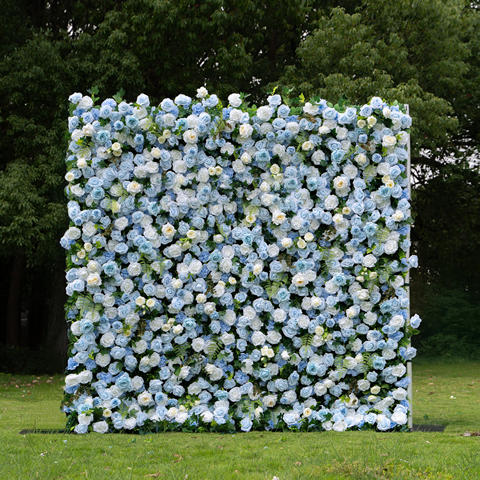 Wholesale Wedding 5d Blue Flower Wall - KELUN Decorative Panel