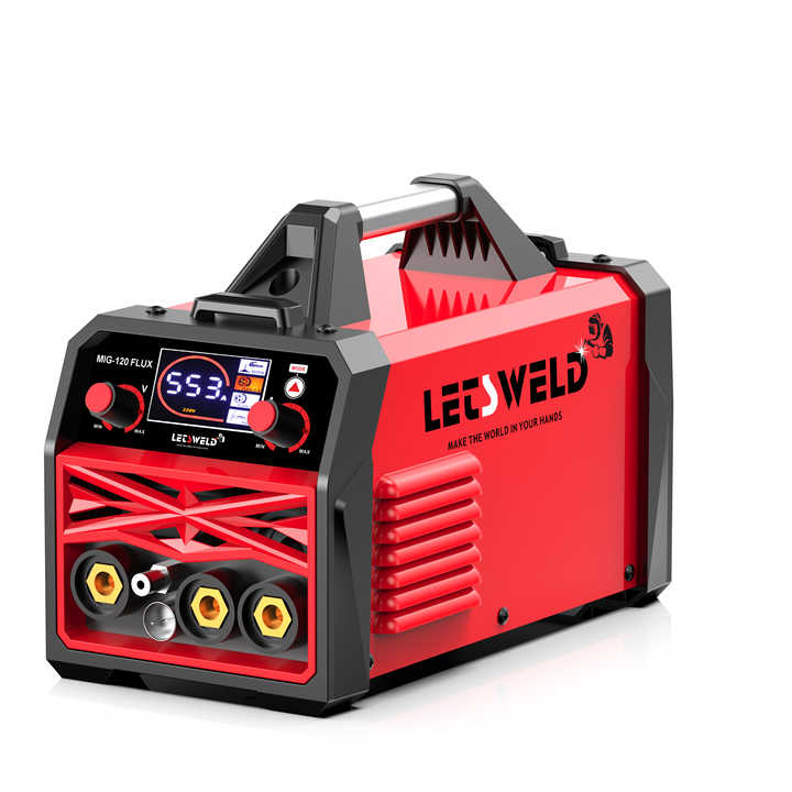 LETSWELD MIG WELDER 1KG 120A 220V Dual Voltage COLOR SCREEN 4 in 1 FLUX ...