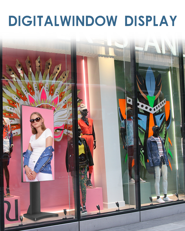 32/43/49/55/65inch lcd high gloss window screen digital poster signage ...