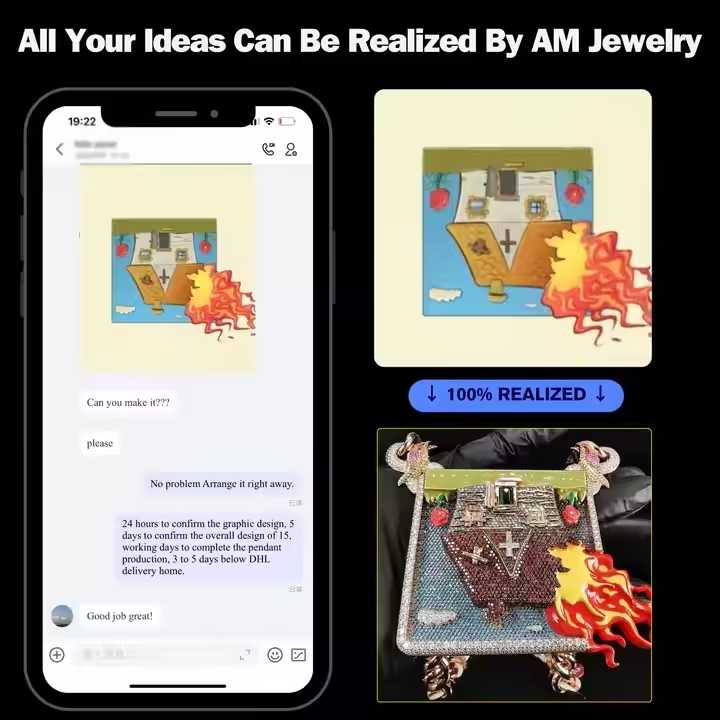 Custom Pendant VVS Iced Out Moissanite Diamond 925 Silver 3D Atom ...