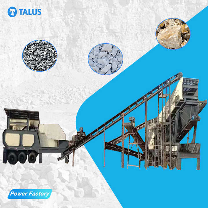 Talus Portable Mobile Jaw Impact Cone Crusher with Motor & Gear for ...