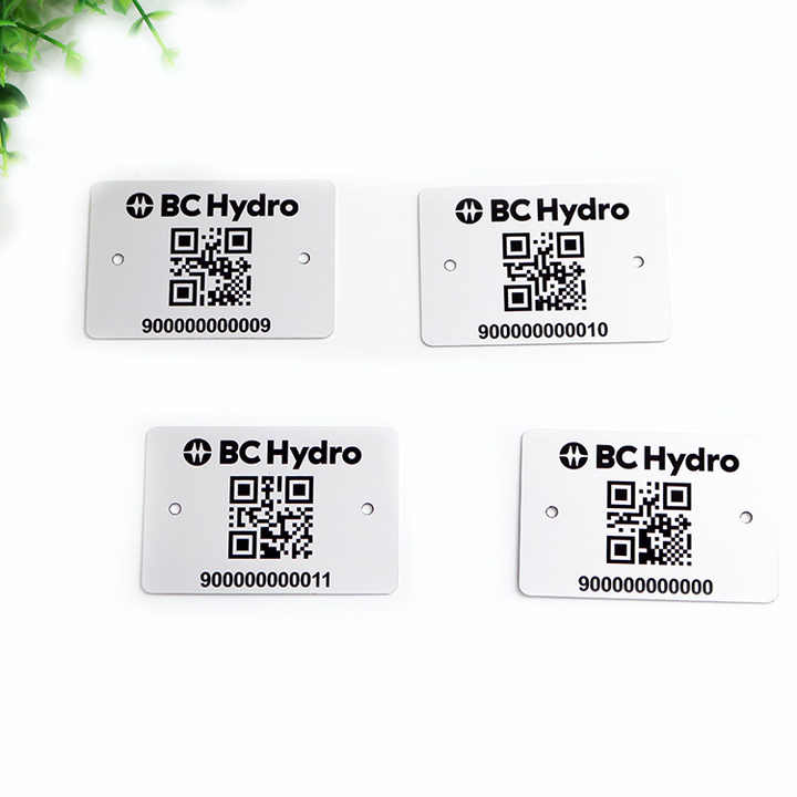 Customized Laser Engraving Aluminum Qr Code Printing Metal Name Plates ...