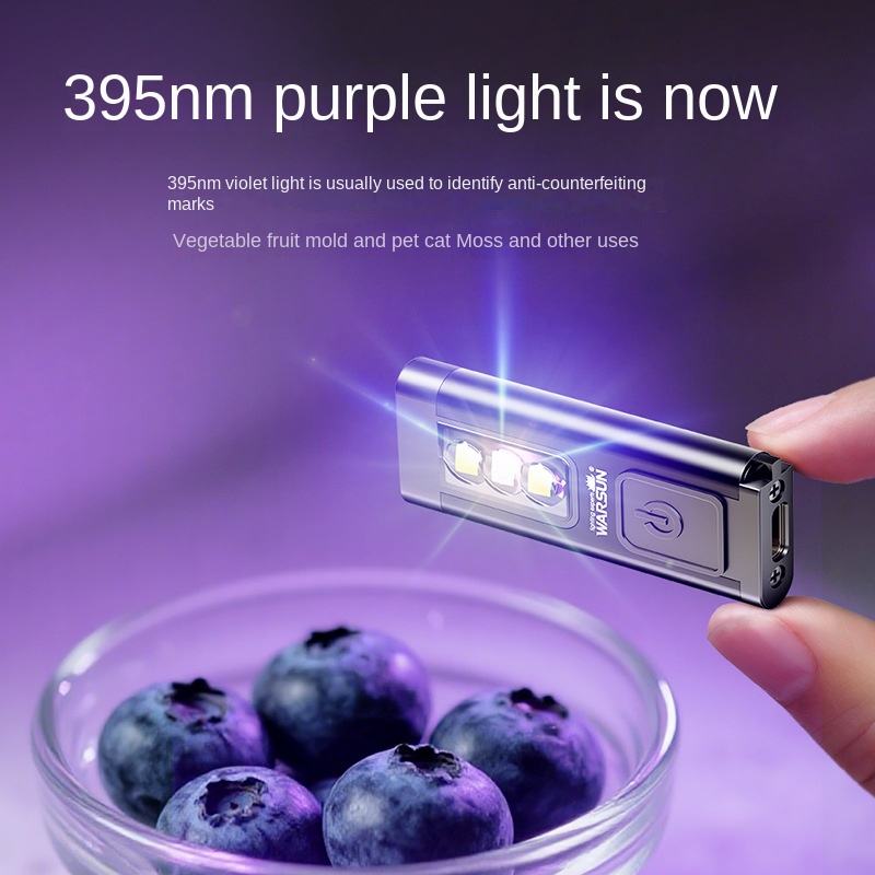 WARSUN T5 Mini Aluminum Alloy LED Keychain Flashlight-Camping ...
