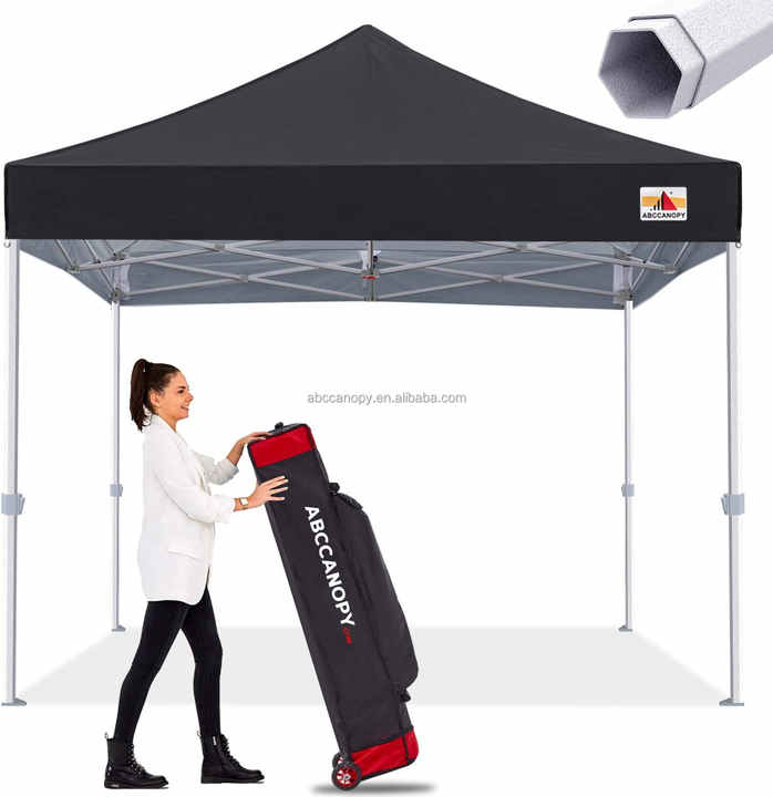 10x15ft (3x4.5m) Hexagonal Aluminum Frame Pop-Up Canopy Commercial ...