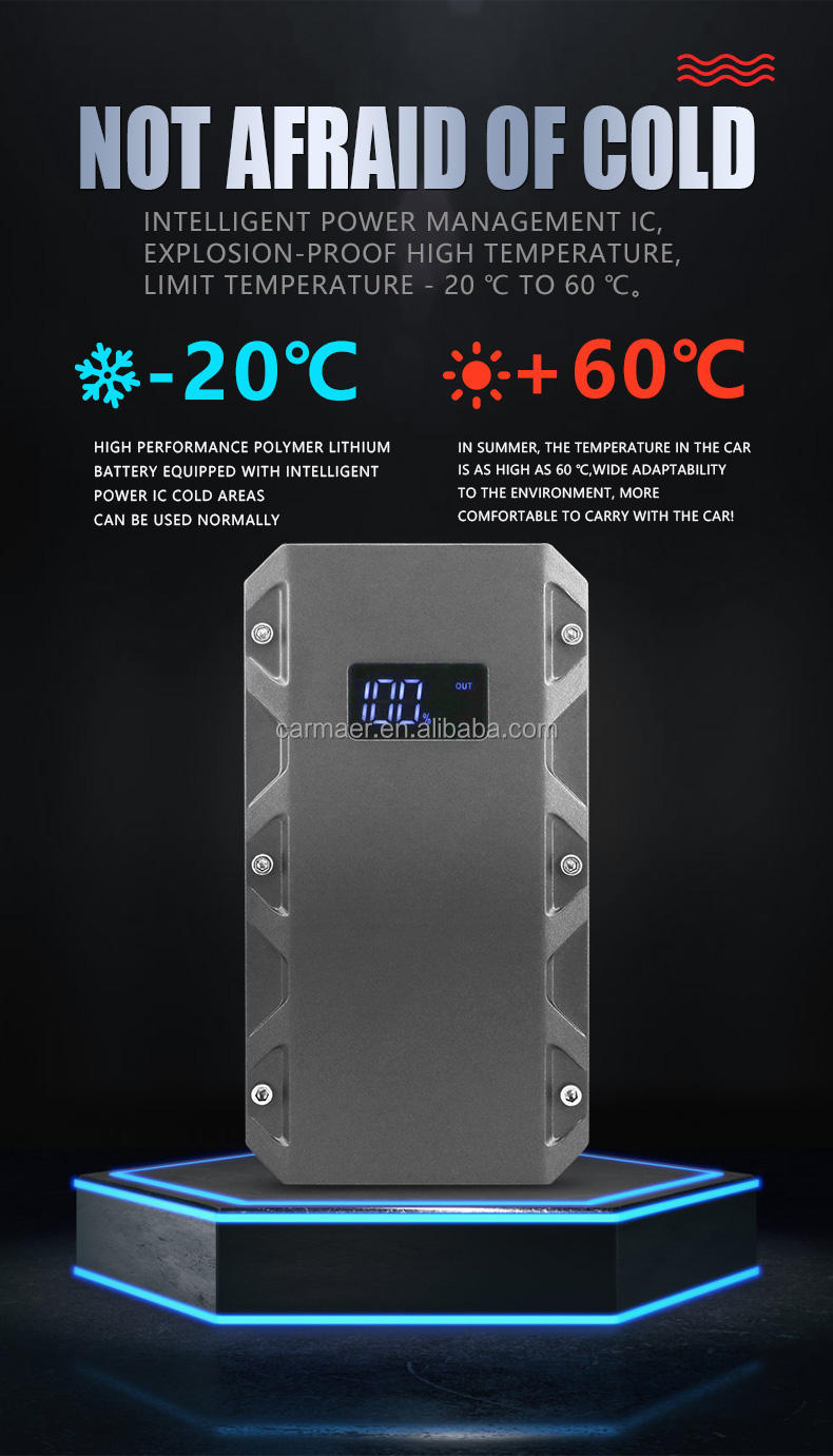 1200A 12V 16800mah high power motor portable car 12v with led light ...