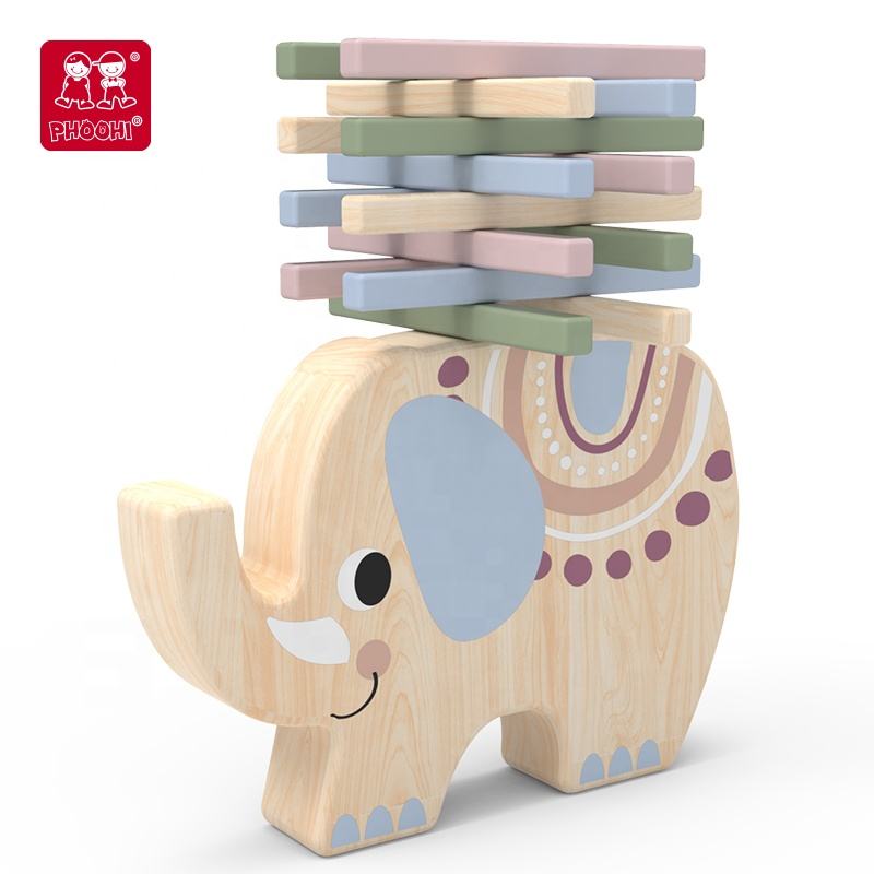 New Design Elephant Balance Children Educational Balance Game Wooden ...