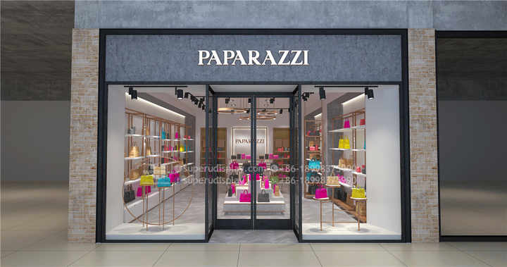Custom Ladies Bag Shop Design - 3D Renderring Interior