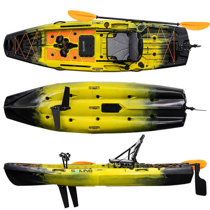 Sailing Outdoor 10FT LLDPE 1 Person Modular Kayak for Fishing