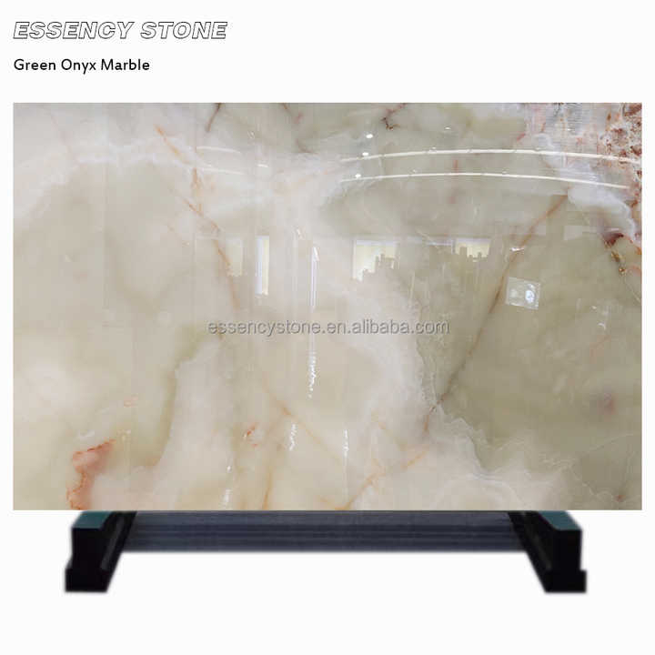 Luxury Natural Transparent Light Green Jade Onyx Marble Stone Tile ...