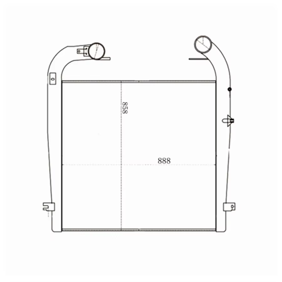 1900501 Intercooler Manufacturer Aluminum Intercooler for SCAN IA ...