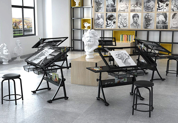 ZOIFUN Adjustable Drawing Desk - Perfect for School & Home