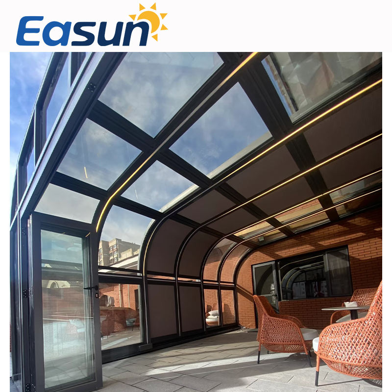 Durable Aluminum Alloy Frame Electric Mobile Chinese Polygon Sunroom ...