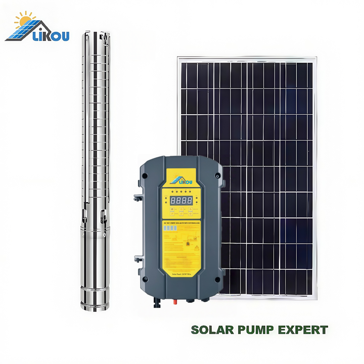 LIKOU DC 1500W PSS Series Stainless Steel Impeller Solar Water Pump 192V High Pressure ...