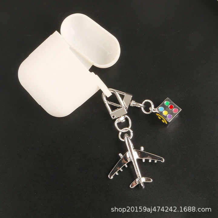 Cute Metal Rabbit Robot Keychain 3D Anime Car Phone Bag Charm for ...