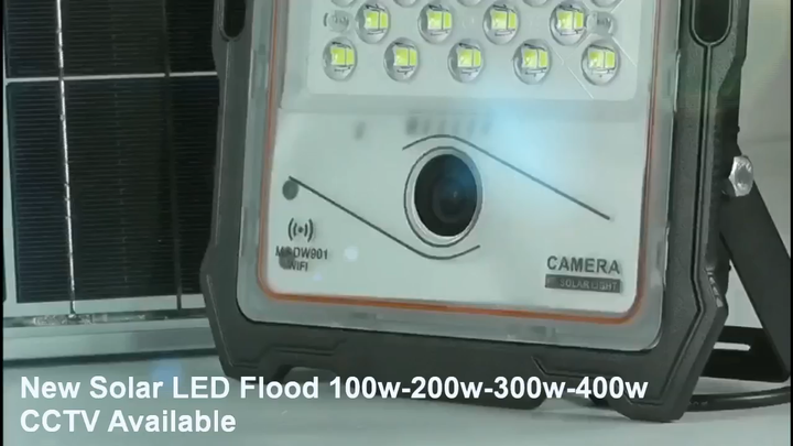 outdoor solar powered CCTV 100w 200w 300w 400w 600w flood light camera ...