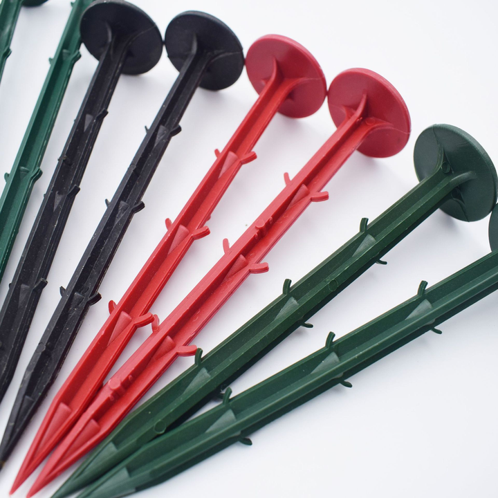 Landscape Anchoring Spikes Landscape Edging Stakes Plastic Garden Tarp ...