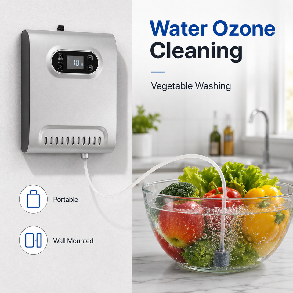 Compact Wall Mounted Vegetable Fruit Washing Machine With Tube Output ...