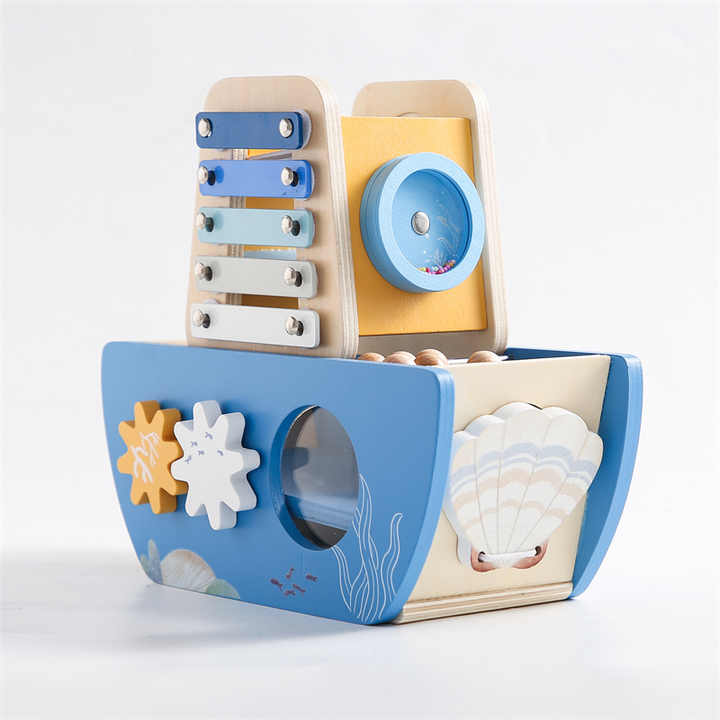 Unisex Montessori Wooden Activity Ocean Early Educational Toy for 2-4 ...