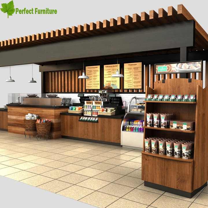 Simple Coffee Kiosk Design Coffee Shop Table Coffee Container Shop ...