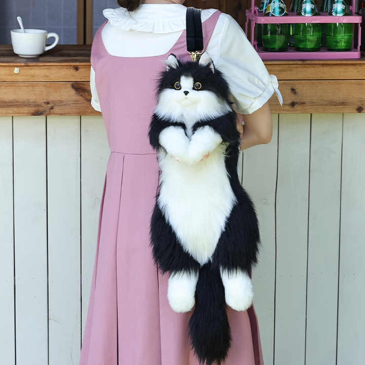 Mini Cat Stuffed Animals Backpack - Cartoon Animal Bag Children's ...