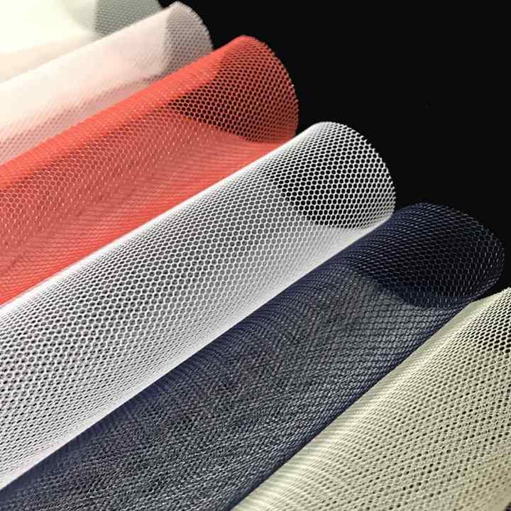 White Stiff Tule Net 50D 75D Hard Tulle Mesh Fabric For Wedding Dress ...