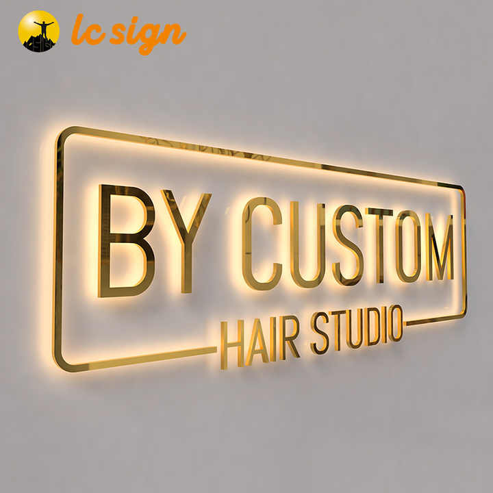 Custom Laser Cut 3D LED Sign - Back Lit Illuminated Metal