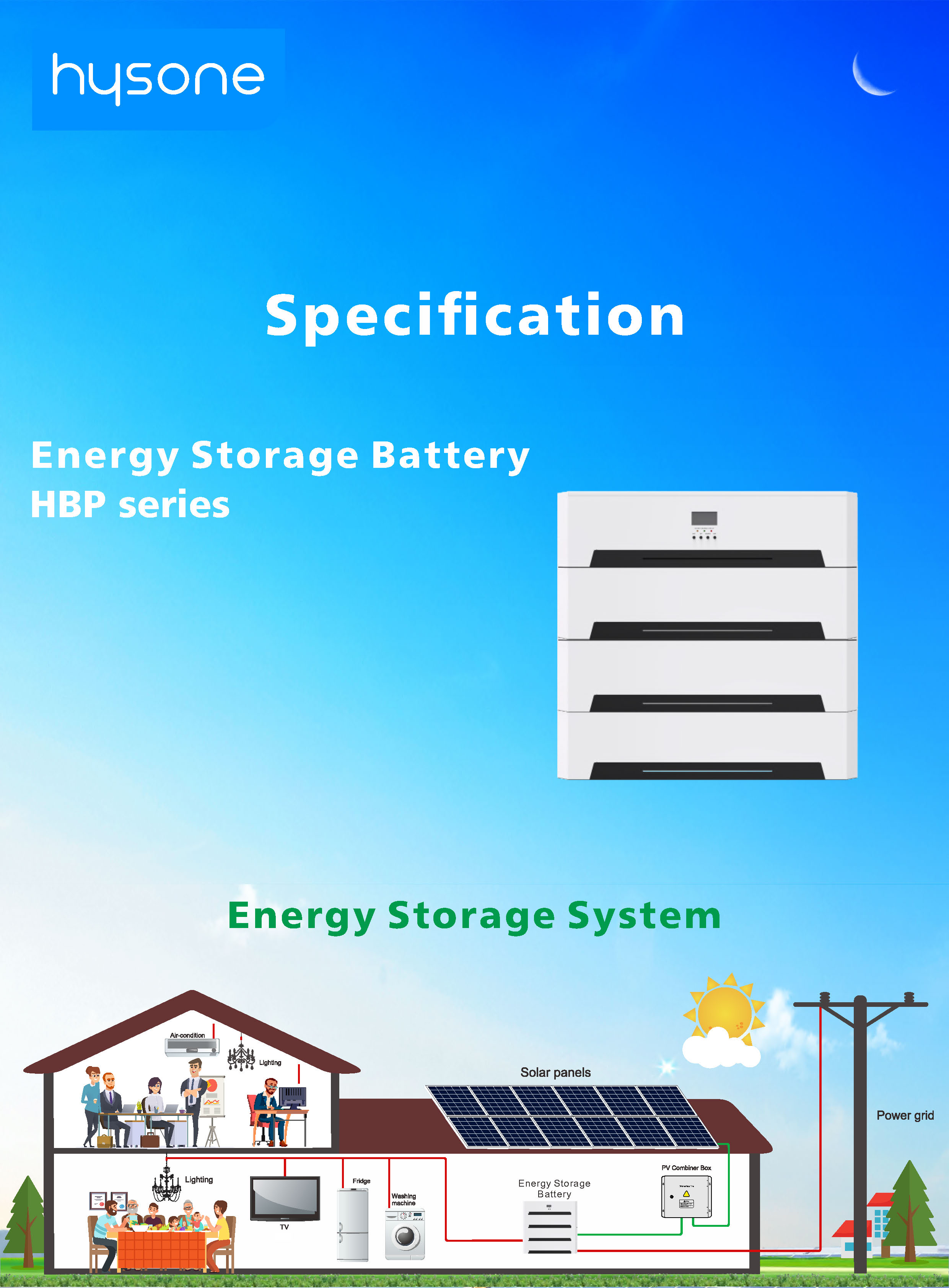 Hysone Hệ Thống Thông Minh Tất Cả Trong Một Hệ Thống Năng Lượng Mặt Tr ...