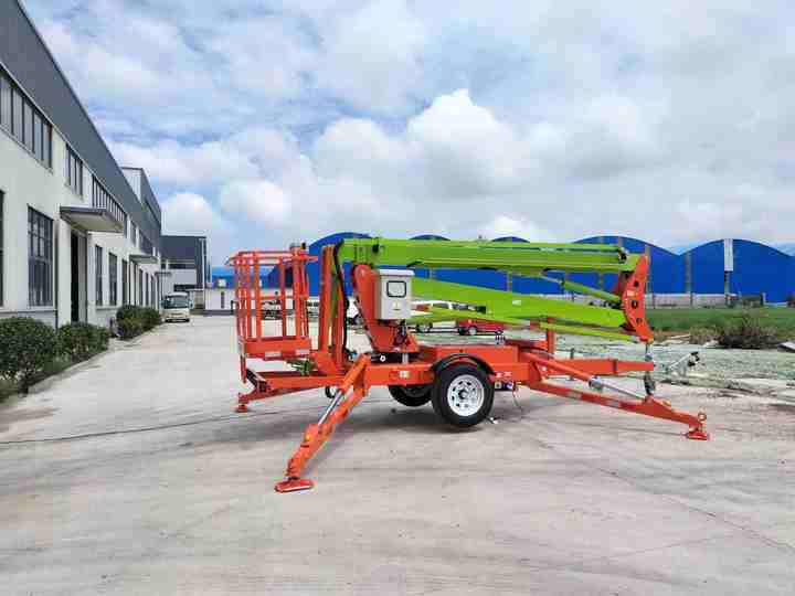Tow Behind Cherry Picker Lift 8m-24m Trailer Mounted Boom Platform ...