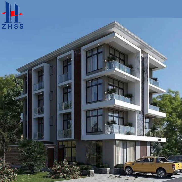 Structure Building Apartment Villa Building 4-5 Storey Large ...