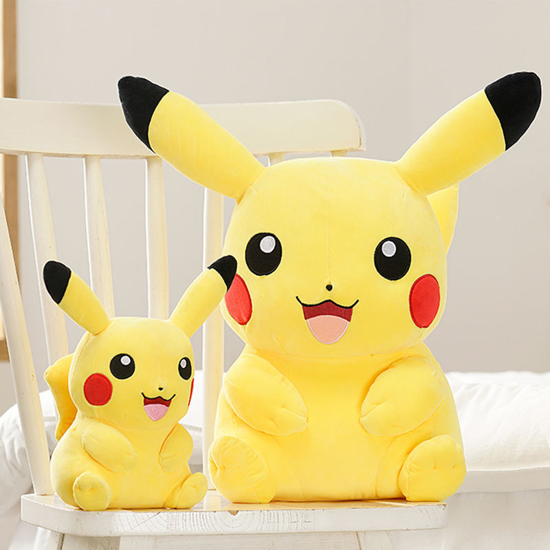 Poke-mon Kawaii Stuffed Toys Cartoon & Cute Plush Dolls Throw Pillow ...