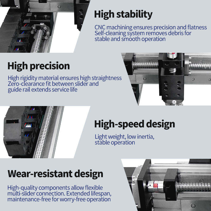 Gantry Robot 4-Axis XYZ Slide Table CNC Machine Linear Guide