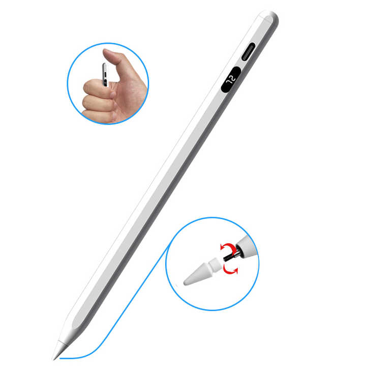 Rechargeable Digital Drawing Stylus Pencil with Led Display Rejection ...