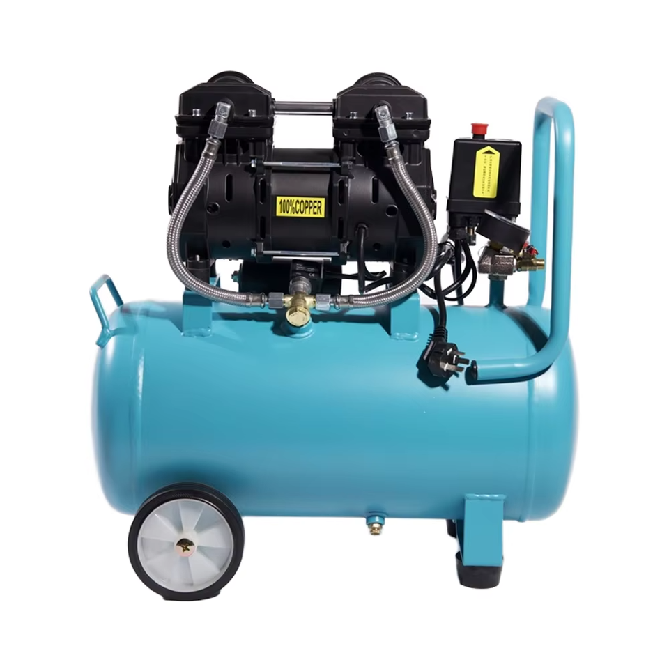 Portable 220V Piston Air Compressor with Quiet Core Motor AC Power Oil ...