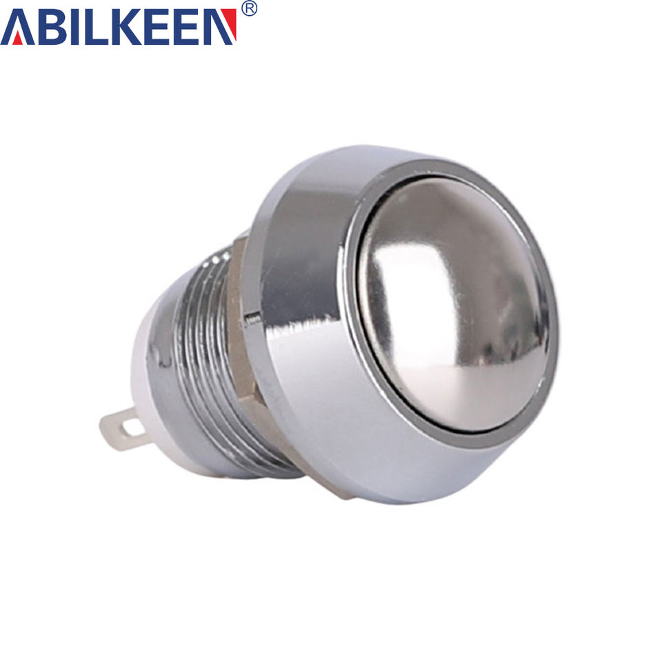 Push Button 16mm Metal with Plug 1NO1NC Waterproof Stainless Steel ...