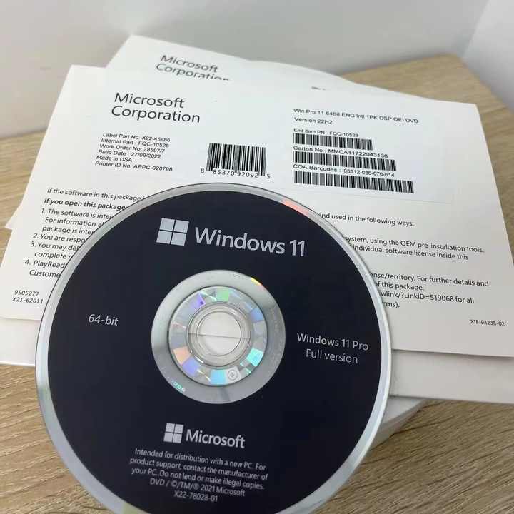 Windows 11 Pro Dvd Pack Global Online Activation Lifetime Warranty ...