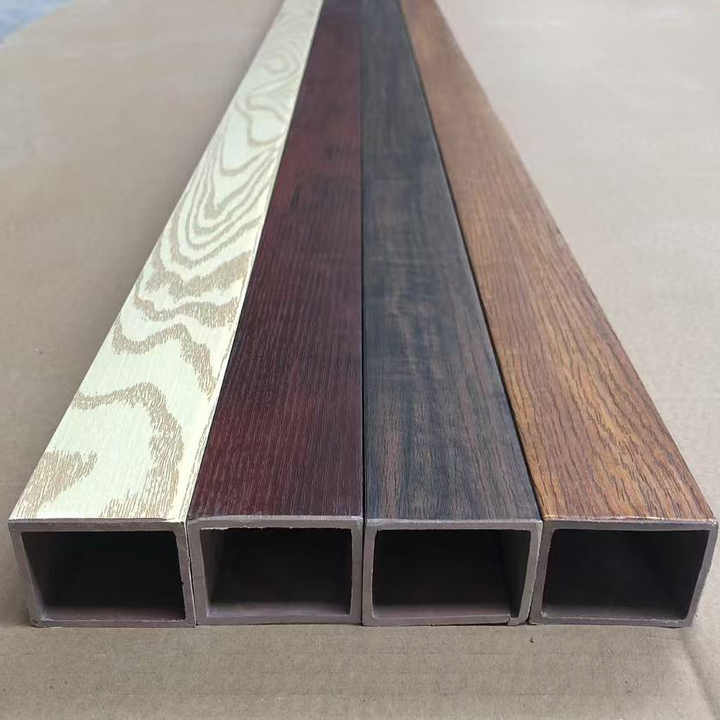 Wood Plastic Square Tube Entrance Column Indoor Ceiling WPC Material ...