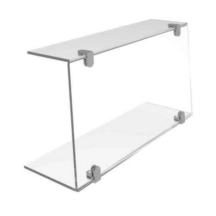 Hygienic Food Display with Transparent Acrylic Sneeze Screens